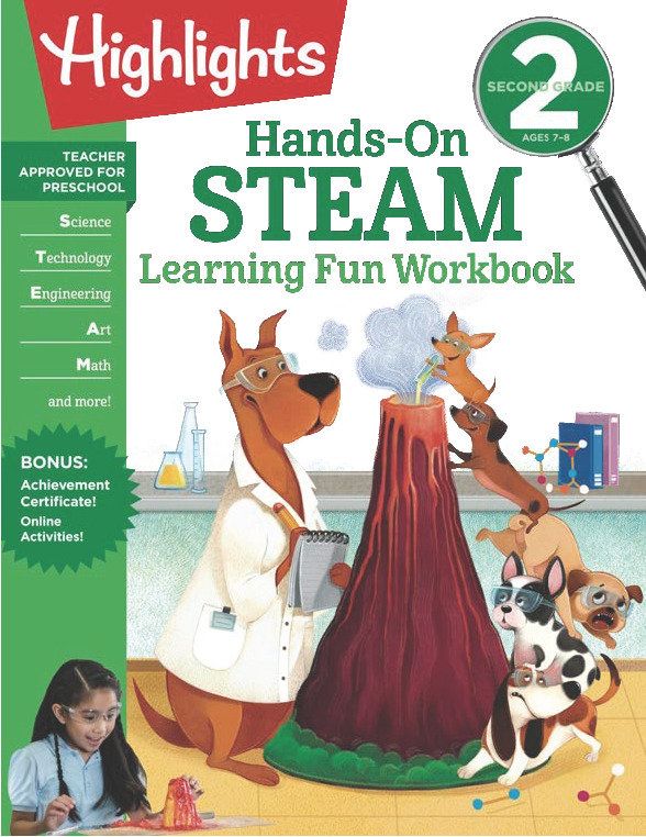 Second Grade Hands-On STEAM Learning Fun Workbook 9781644722978 | Gangarams
