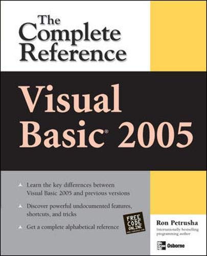 The Complete Reference Visual Basic 2005 9780072260335 | Gangarams